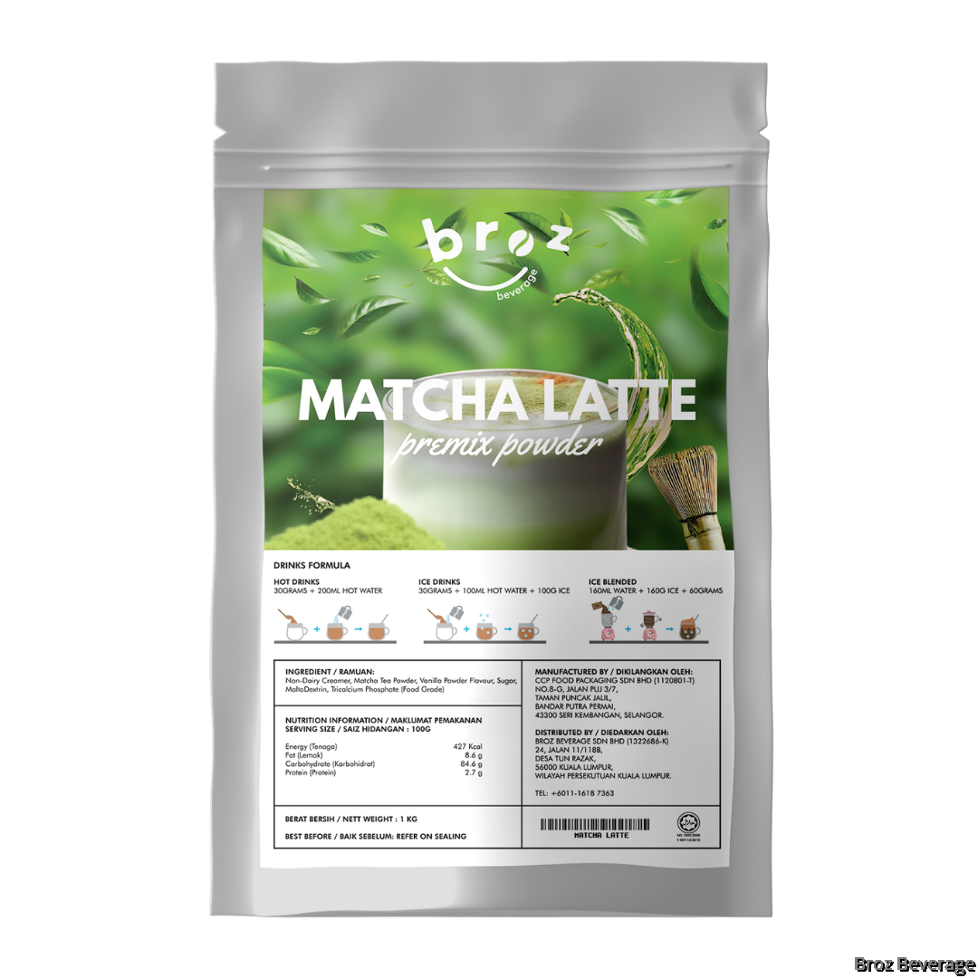 Matcha Latte Premix Powder